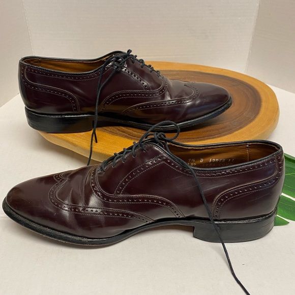 Allen Edmonds | Shoes | Allen Edmonds Marlow Burgundy Leather Wing Tip ...